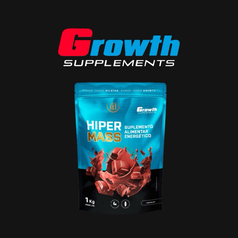 Hipercalórico Hiper Mass 1kg Growth Suplementos Original Força | Shopee ...