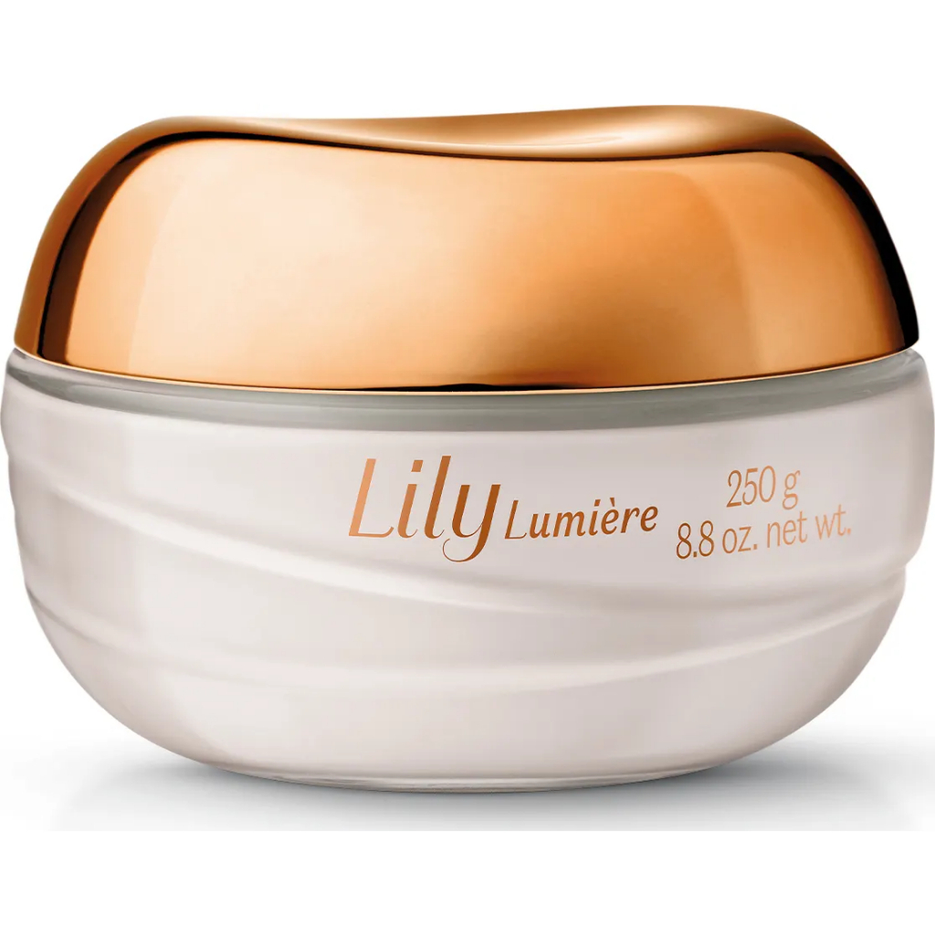 Creme Acetinado Hidratante Corporal Lily Lumière 250g | Shopee Brasil