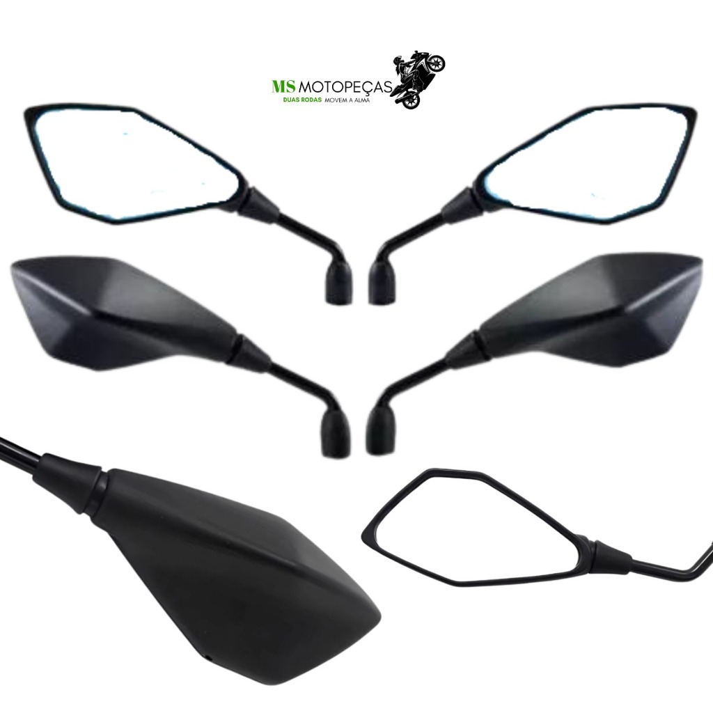 Retrovisor Modelo Kawasaki Z400 Fixo Esportivo Rosca Yamaha | Shopee Brasil