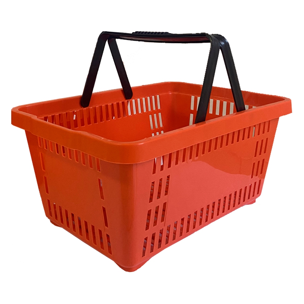 Cesta De Mercado Cestinhas Loja Supermercado Compras Laranja | Shopee ...