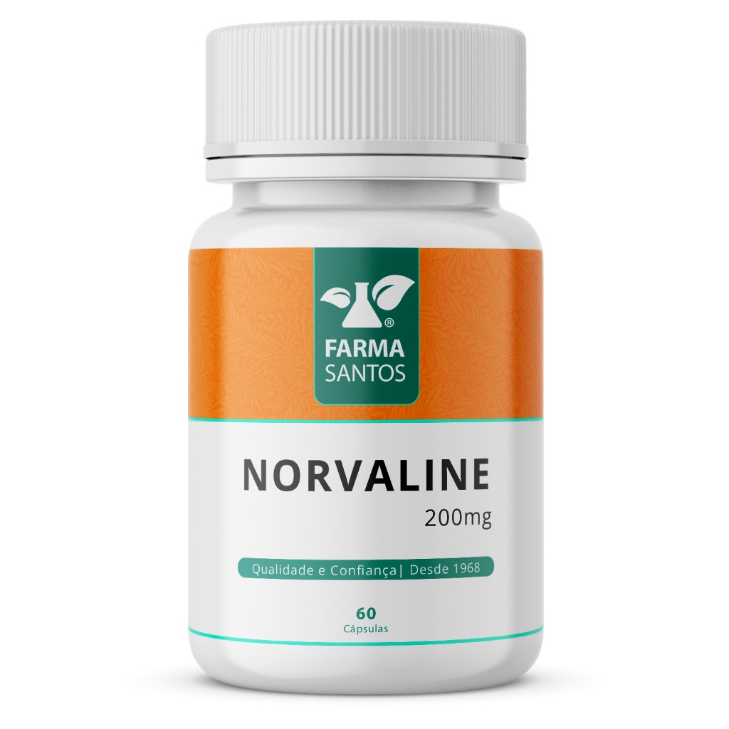 Norvaline 200mg 60 Capsulas | Shopee Brasil