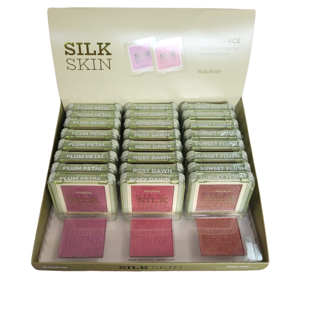 Box Blush Silk Skin C/24 Unidades Ruby Rose - HBF1000G2 | Shopee Brasil