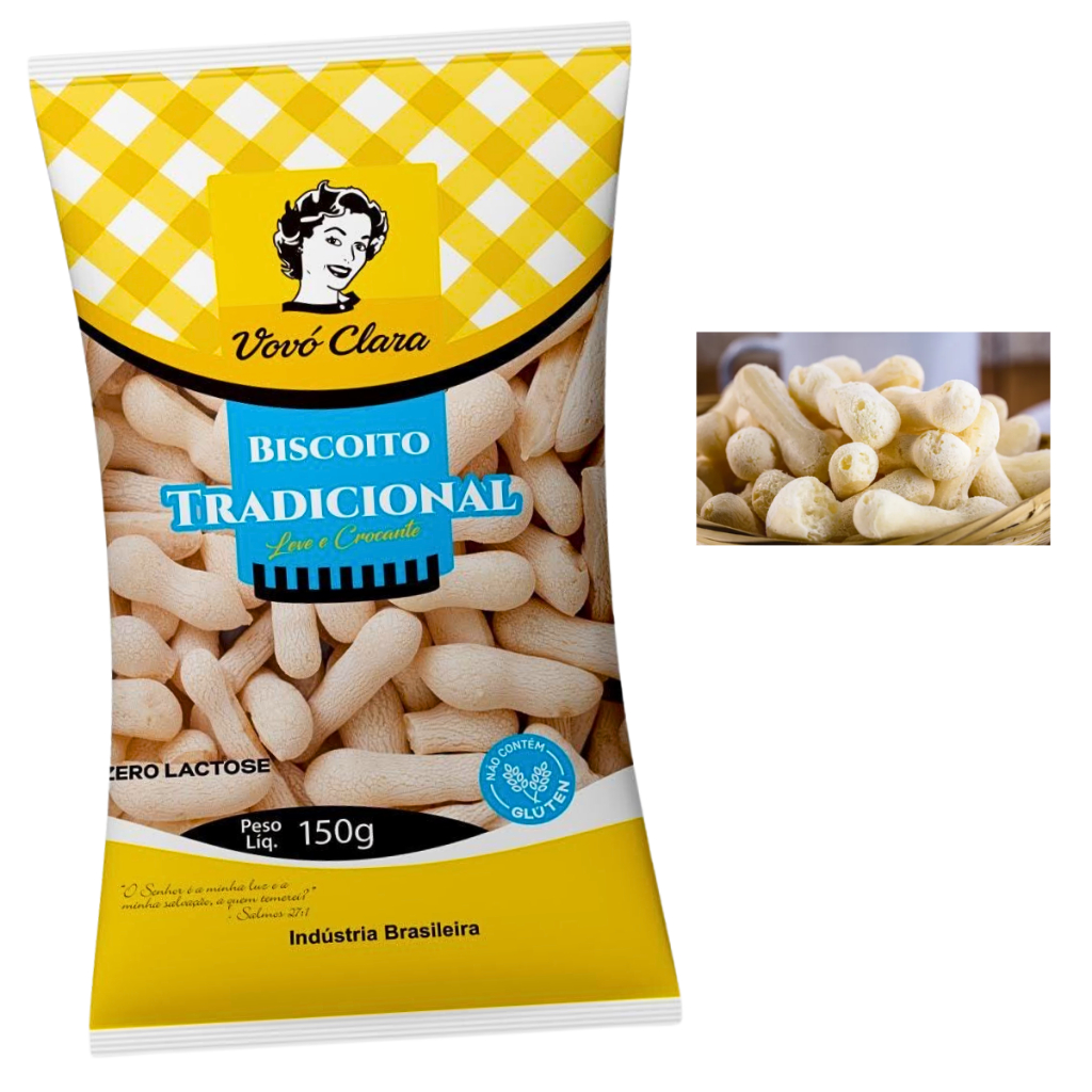 Biscoito Polvilho Assado Tradicional Crocante 150 Gramas | Shopee Brasil