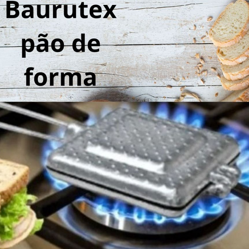 Forma Bauru Misto Quente Pão de forma Alumínio Fundido Tostex | Shopee ...