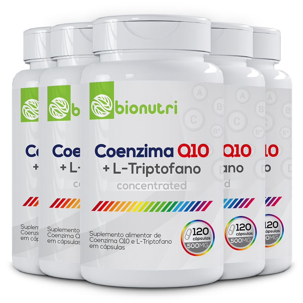 Kit 5 Coenzima Q10 Ubiquinol 600 Caps 500mg Cq10 Suplemento | Shopee Brasil