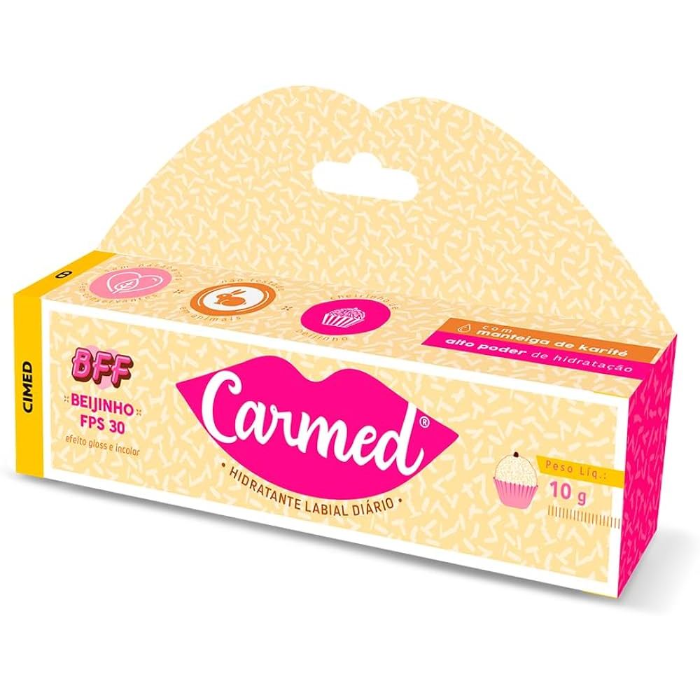 Hidratante Labial Carmed Beijinho BFF FPS30 10g | Shopee Brasil
