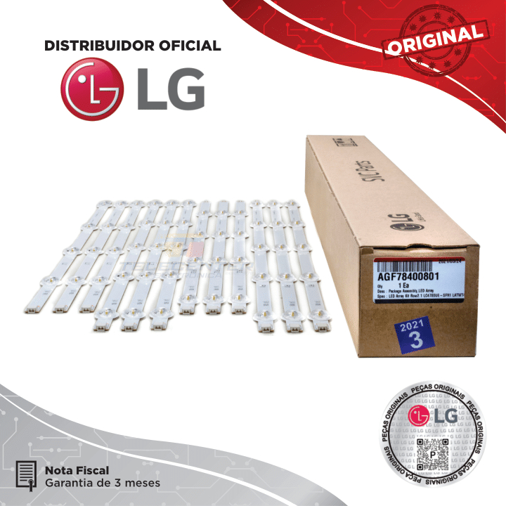 Kit Barra Led TV LG 47LN5400 47LN5700 47LA6200 47LA6204 47LA6130 Original LG | Shopee Brasil