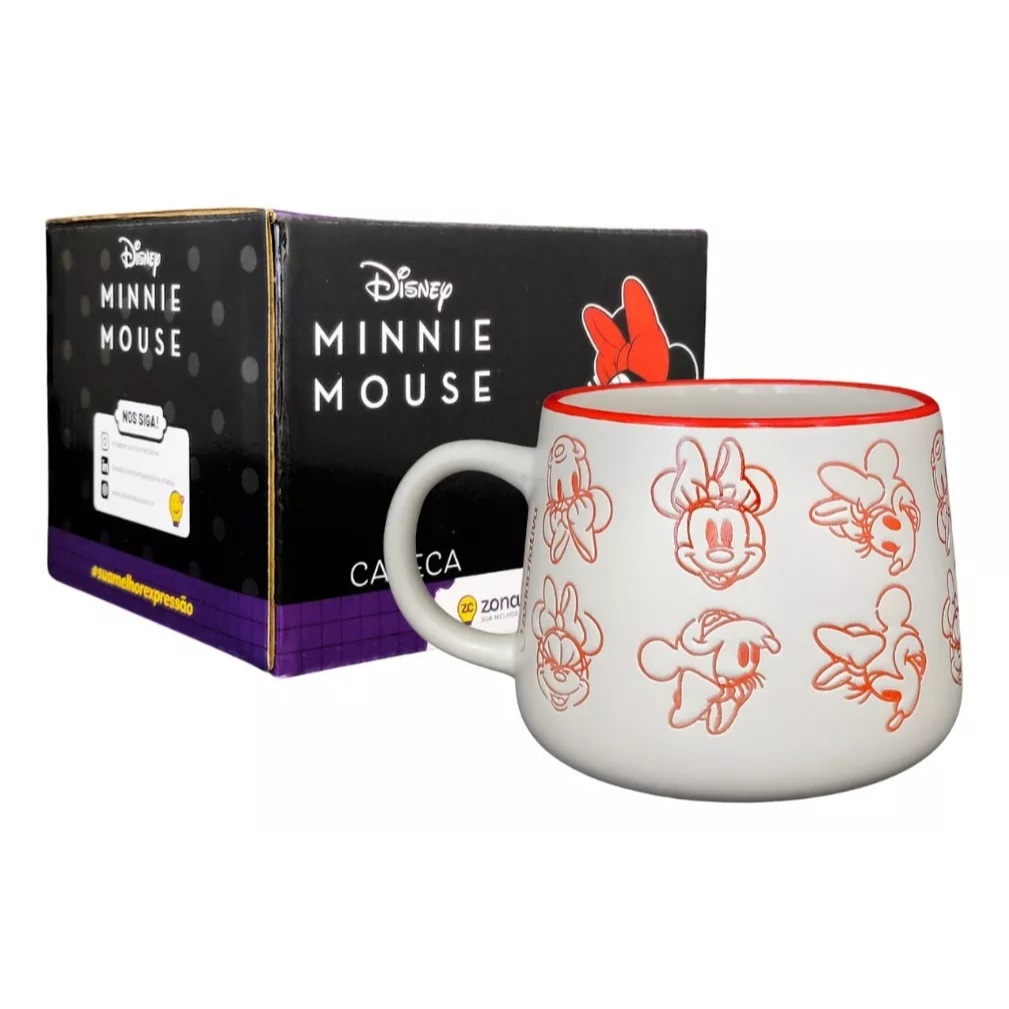 Caneca Minnie 500 ml Moma Oficial Disney Linda Presente | Shopee Brasil
