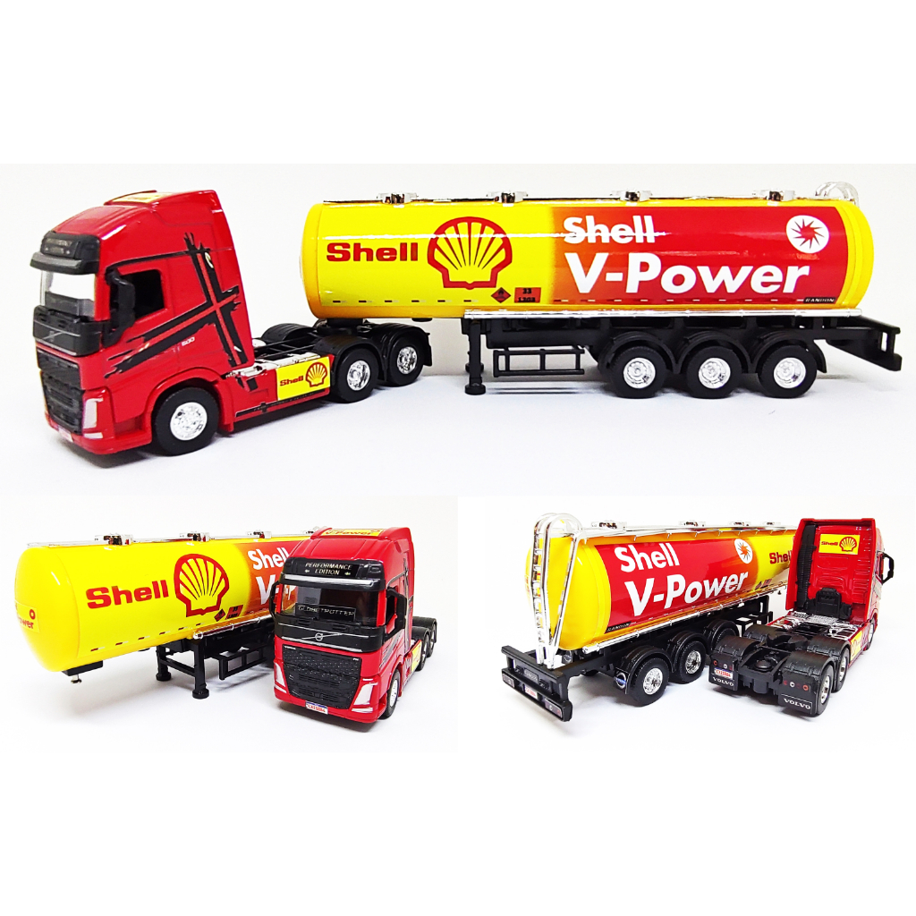 Miniatura Caminhão Volvo FH500 + Tanque SHELL | Shopee Brasil