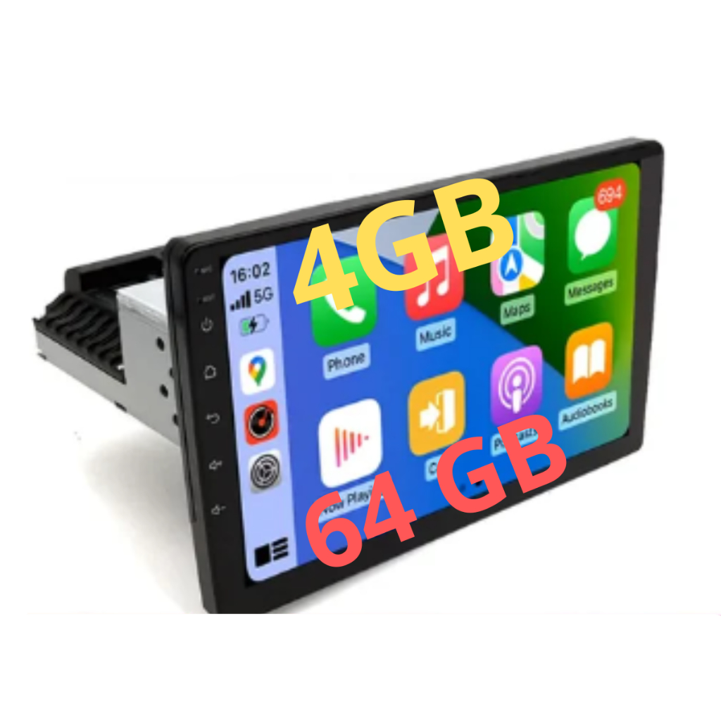 Central Multimídia 1 Din Android 4gb gb Ram /64gb 7 /10 / 9 Polegadas wifi gps carplay android ...