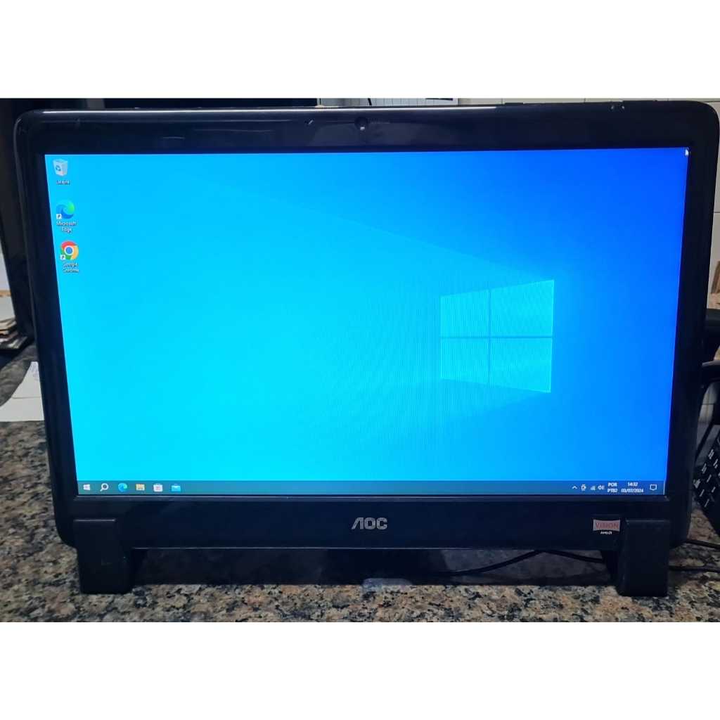 Computador Aoc All In One - Amd - Tela 20 Polegadas | Shopee Brasil