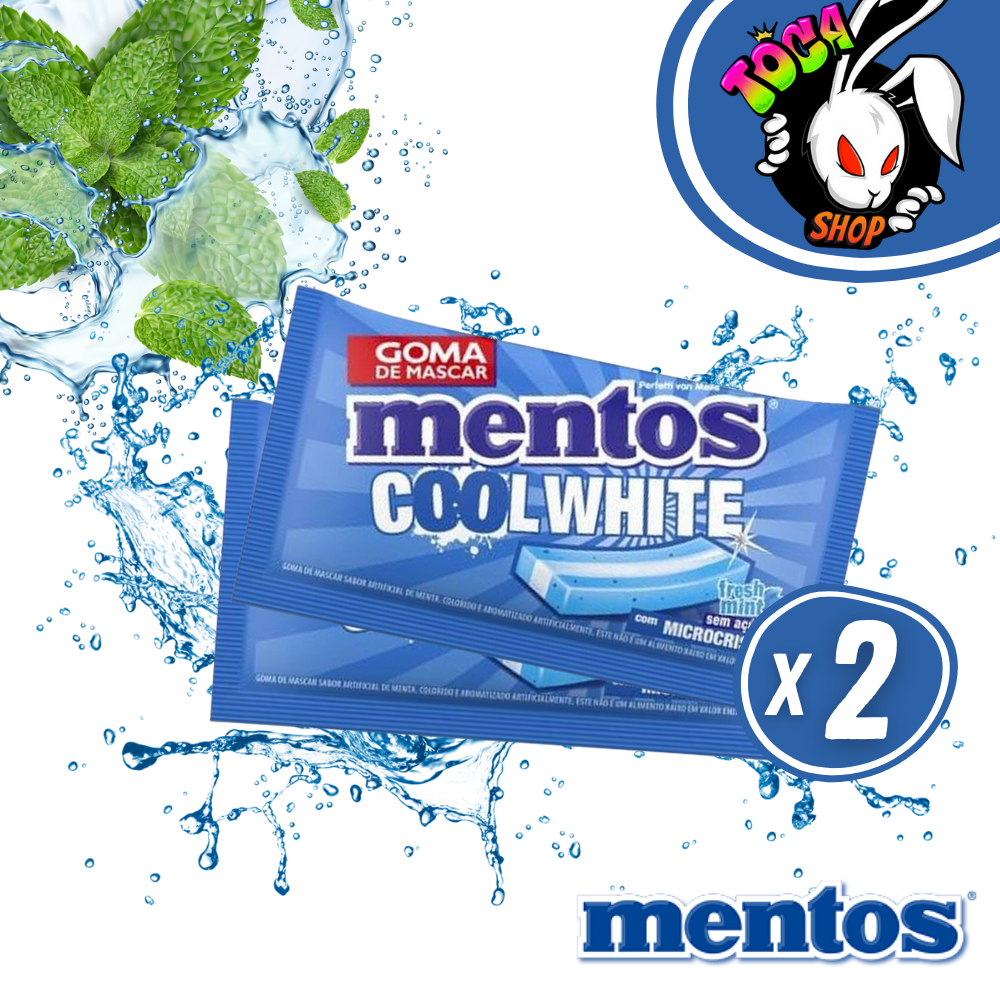 Goma de mascar Mentos - 8,5g - Cool White Peppermint - 2 unidades ...