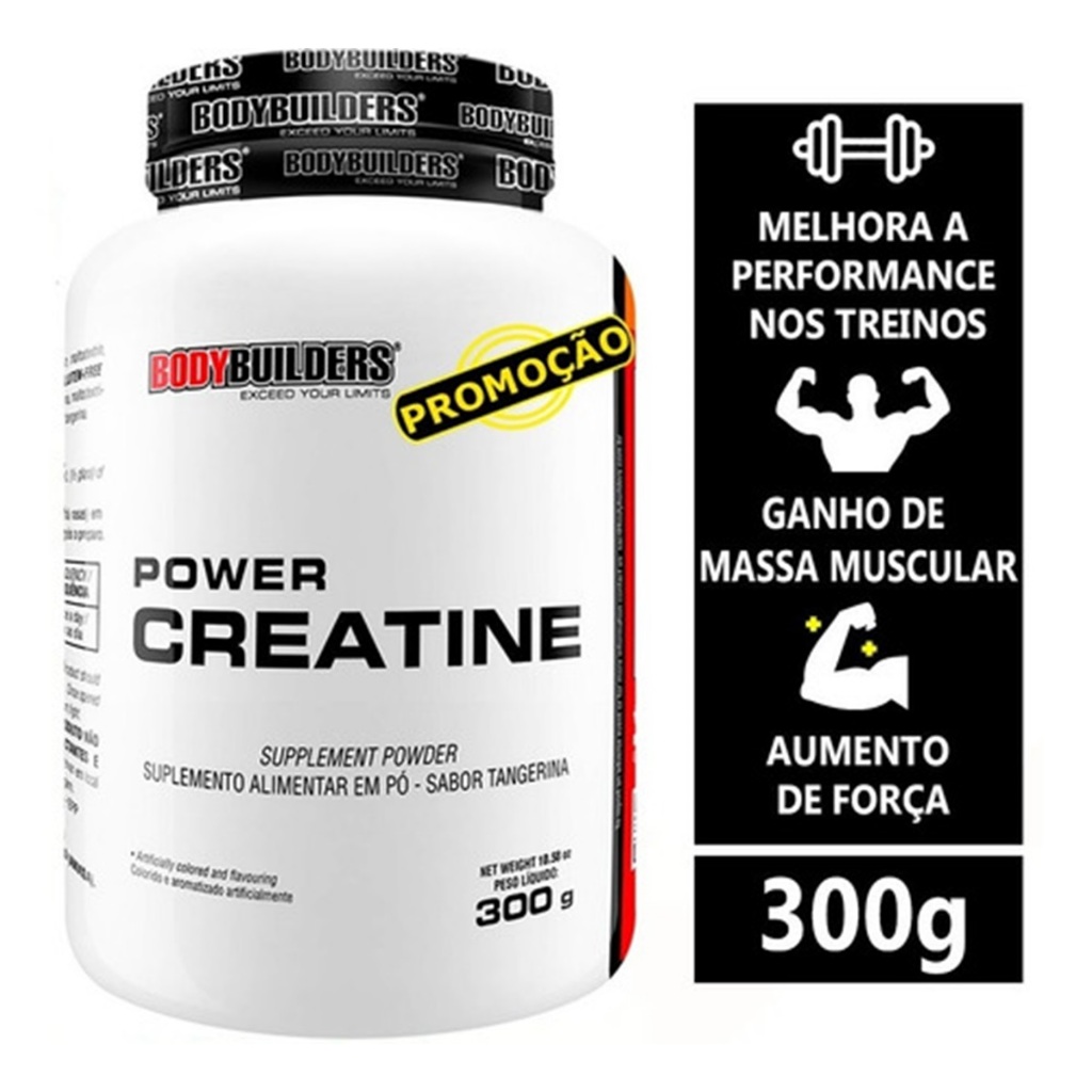 Power Creatine 300g - Bodybuilders Creatina Monohidratada Tangerina ...