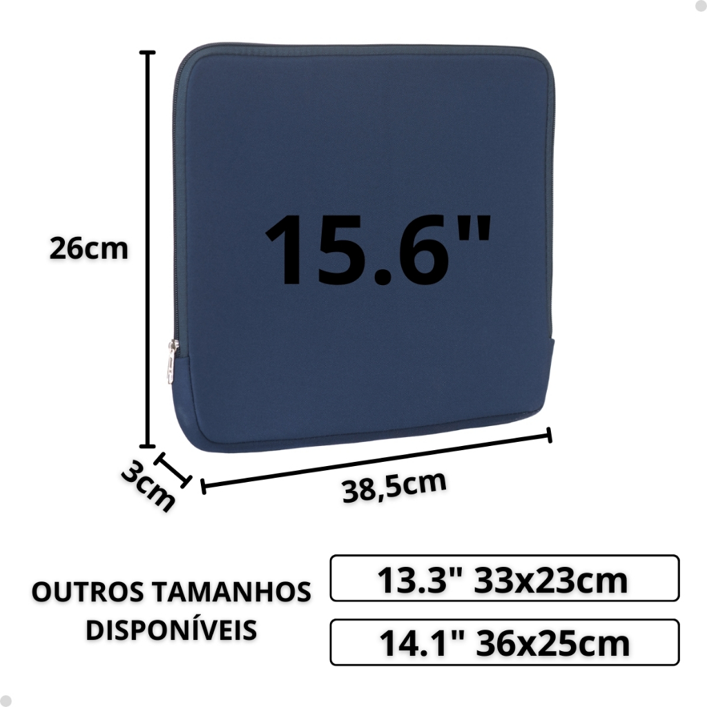 Capa Case Para Notebook Bolsa Maleta Pasta Slim Minimalista Prática ...