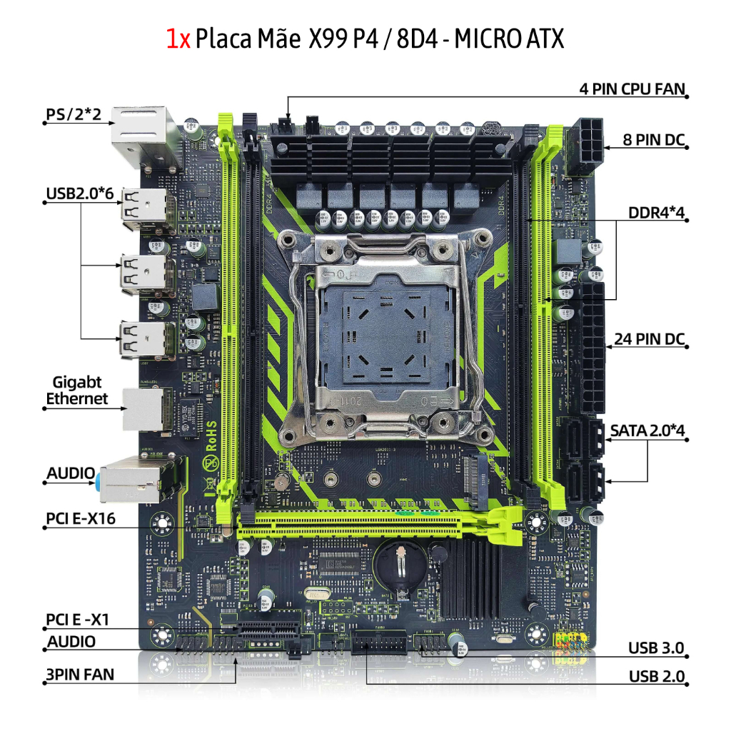 Kit Upgrade Gamer Power Xeon X99 Completo | Shopee Brasil