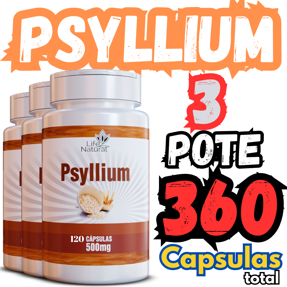 psyllium 120 capsulas 100% Original pissilio Fibra Solúvel Fibra ...