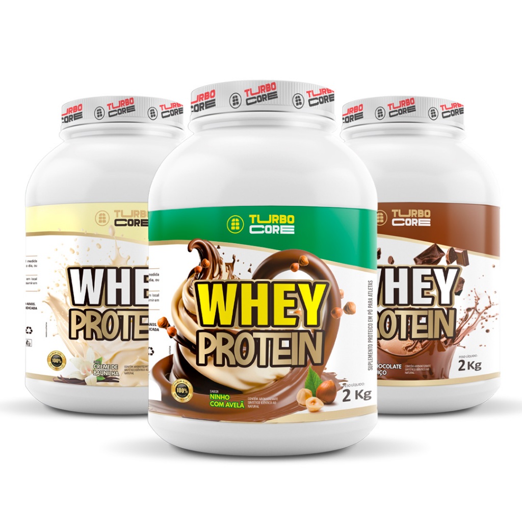Whey Protein Isolado / Concentrado 2kg Turbo Core | Shopee Brasil