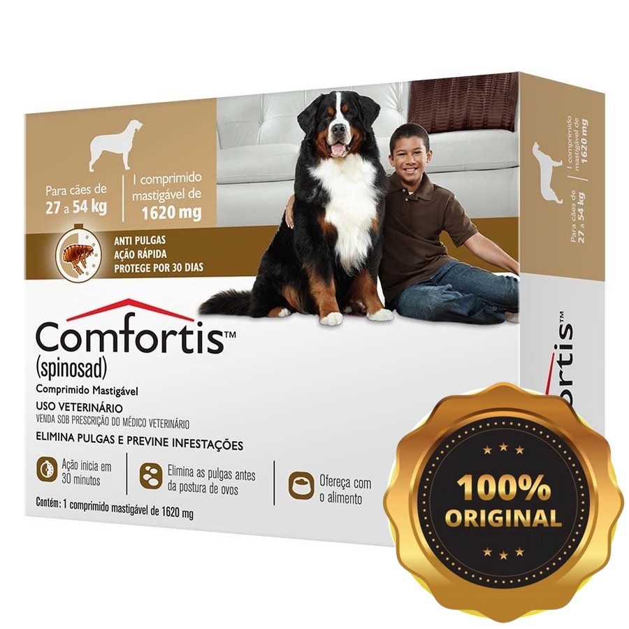 Comfortis 1620mg 27 a 54 kilos Original | Shopee Brasil