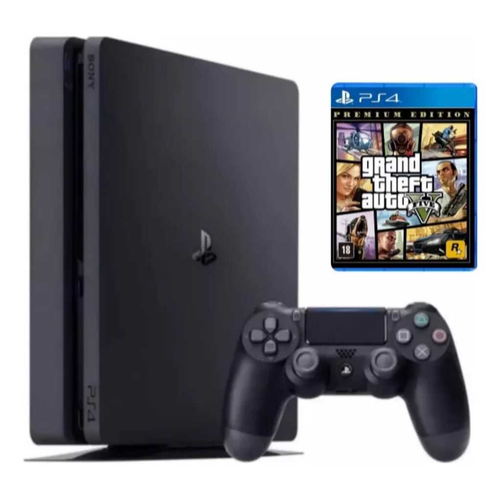 Console PS4 Slim 500GB - Garantia - 1 Jogo | Shopee Brasil
