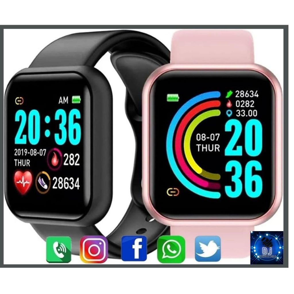 Dupla Perfeita Smartwatch D20S + Fone Bluetooth I12 TWS - Seu Dia a Dia ...