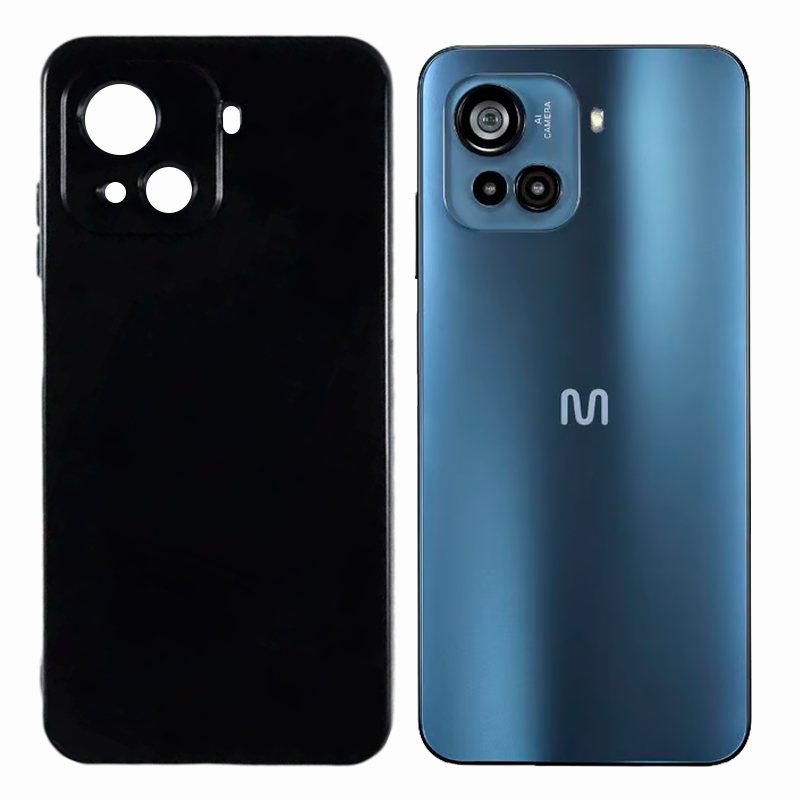 Capa Preta para Celular Multi G Pro 3 / Multilaser M23 Lite / Multilaser M23 Pro - Tela 6.5 ...