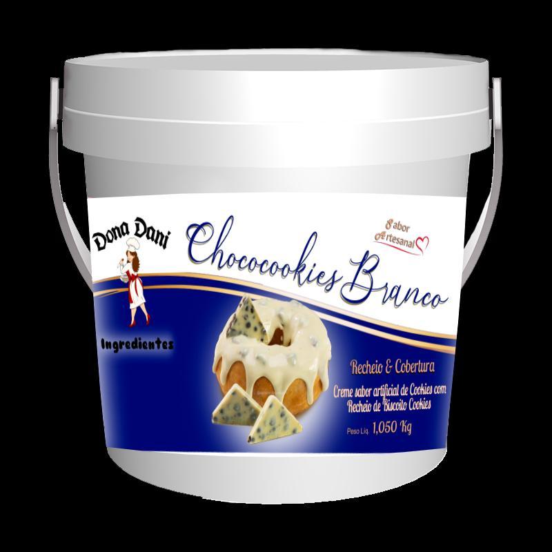 Recheio Pronto Cookies com Chocolate Branco 1,05kg para confeitaria ...
