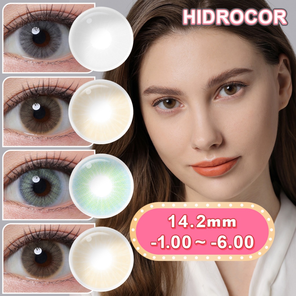 (- 1.00 ~ - 6.00)Freshgo Hidrocor Lentes De Contato Coloridas Grau ...