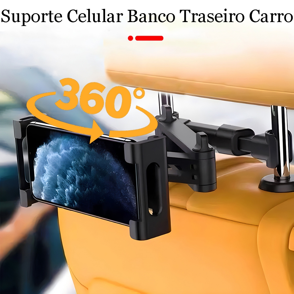 Suporte Celular Carro Banco Traseiro Suporte Para Tablet Carro ...