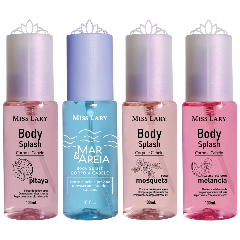Body Splash Corpo e Cabelo Miss Lary | Shopee Brasil