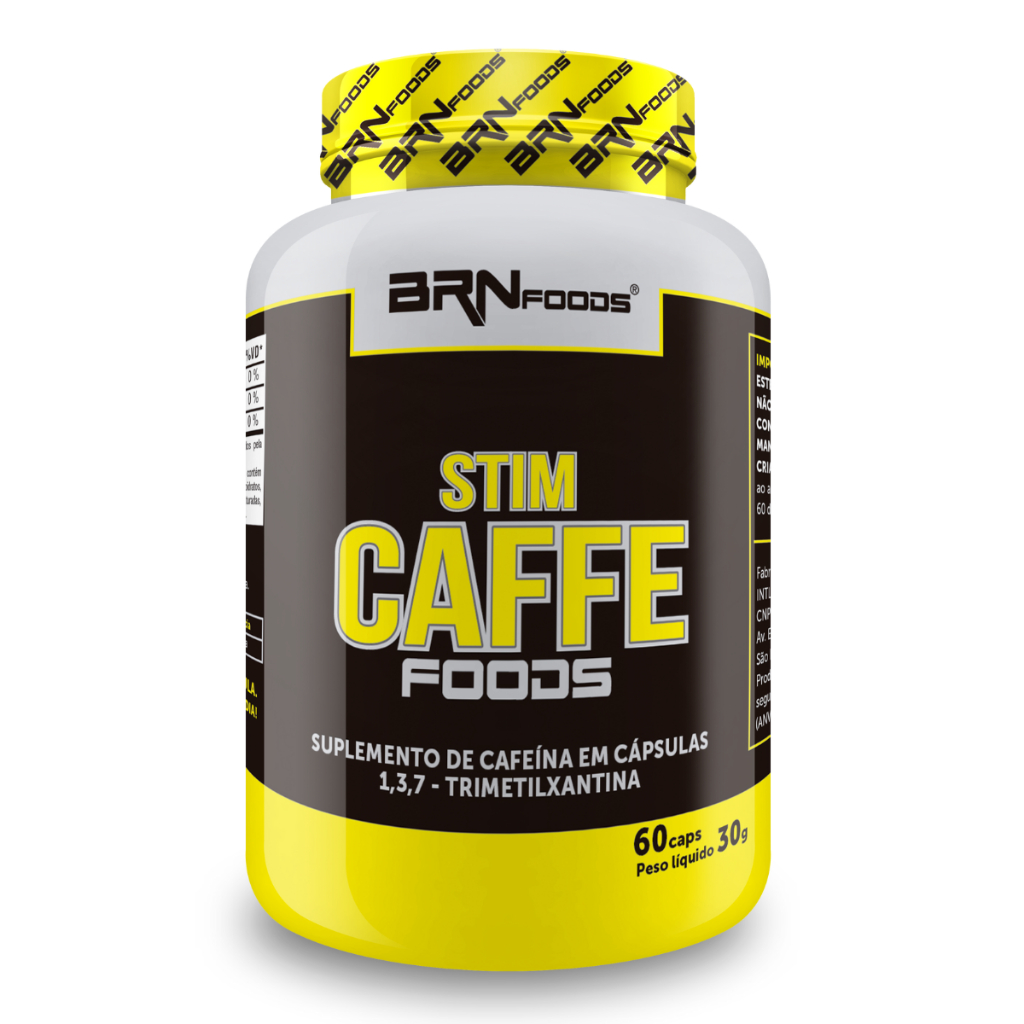 Termogênico Stim Caffe Foods 60 Cáps - Suplemento a Base de Cafeína ...