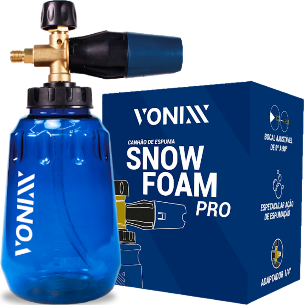 Canhão de espuma Para Lavadoras de Alta Pressão Snow foam Pro Vonixx 1L ...