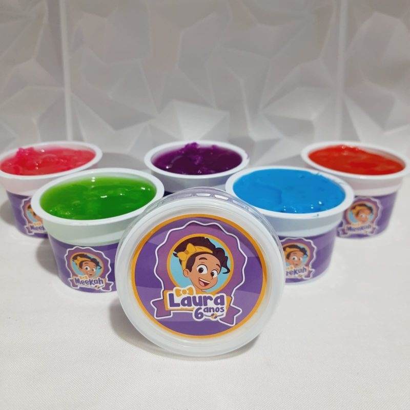 kit 10 geleca slime Personalizada | Shopee Brasil
