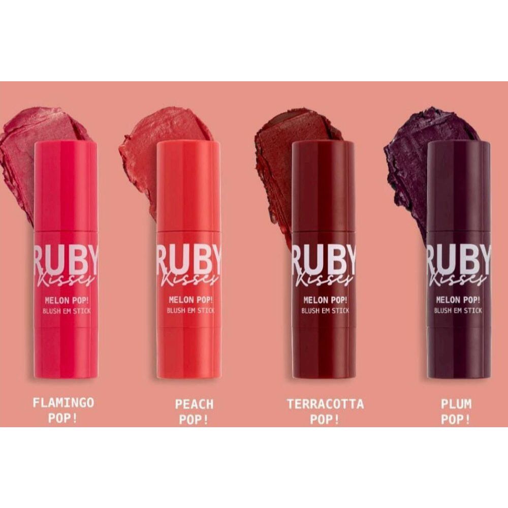 Melon Pop Ruby Kisses Blush em Bastão Ruby Kisses by Kiss New York | Shopee Brasil