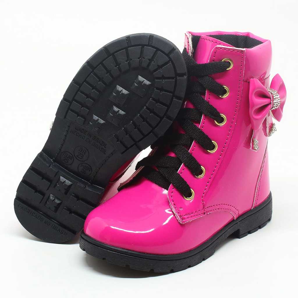 Bota Botinha Infantil Feminina Menina Galocha inverno moda Estilo ...