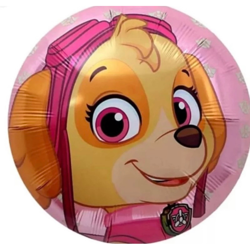 Kit 10 Balão Patrulha Canina Skye Redondo 45cm | Shopee Brasil