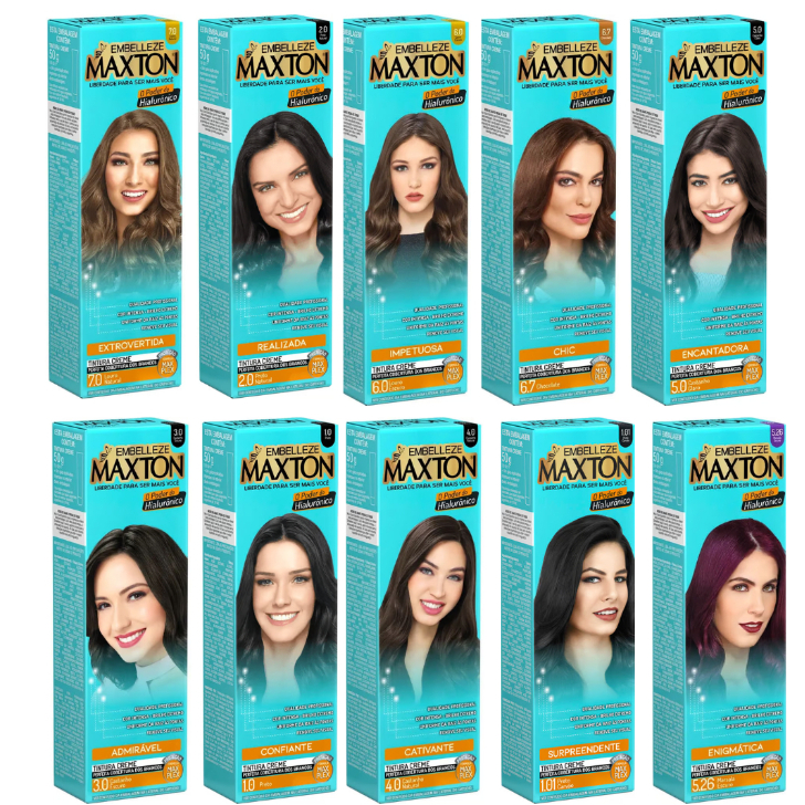 Tintura Maxton Embelleze - ( Clique e Escolha a Cor e a Quantidade ...
