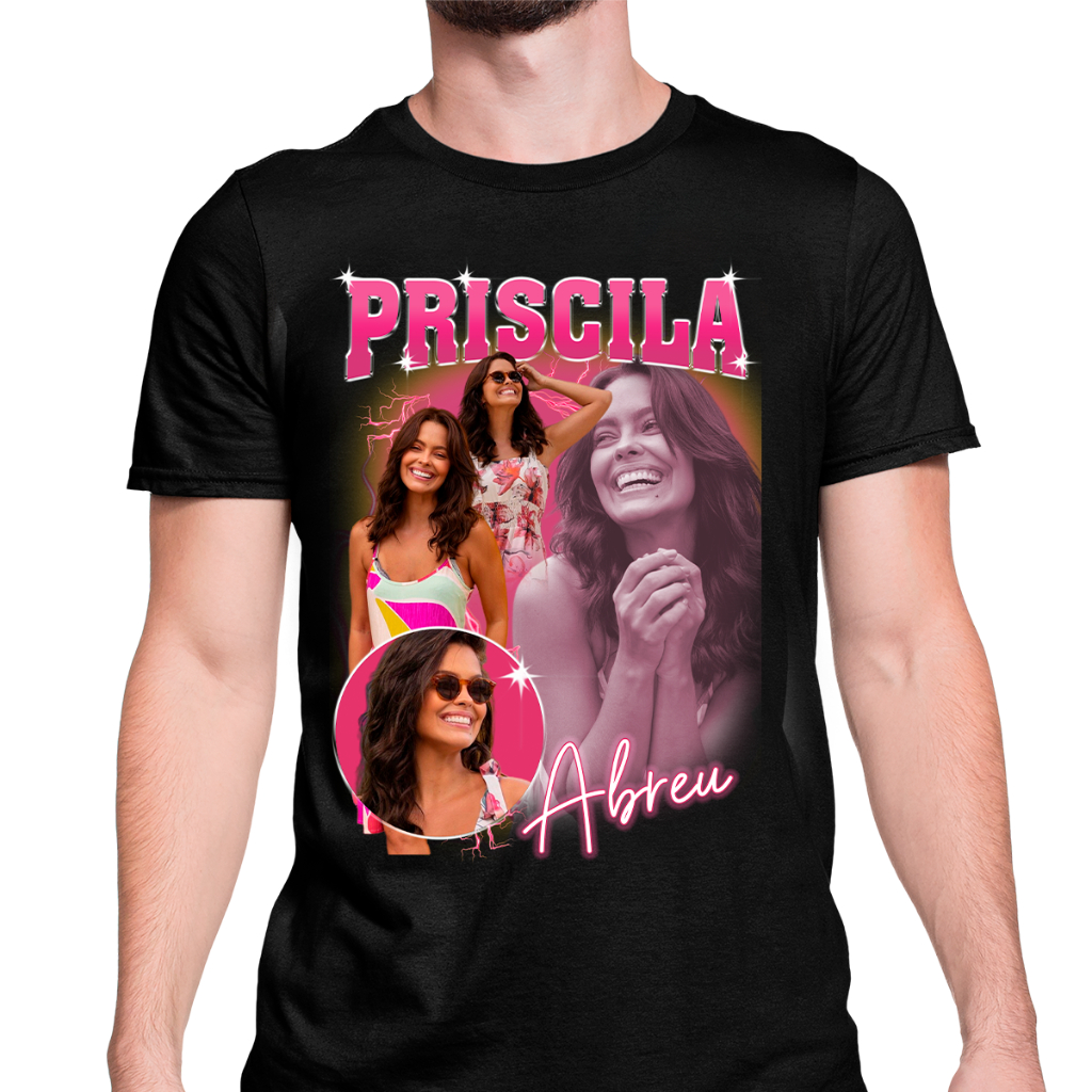 Camisa Masculina Algodao Camiseta Namorados Fotos camisa com foto da namorada T-shirt ...