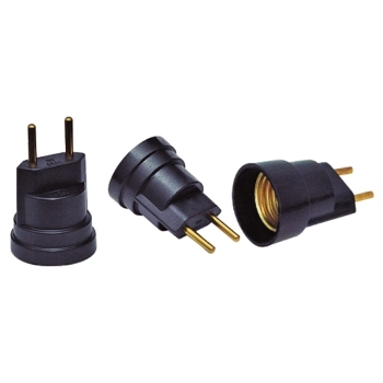 Soquete Pino Bocal Porta Lâmpada Adaptador E27 Pvc Tomada Preto Bivolt | Shopee Brasil