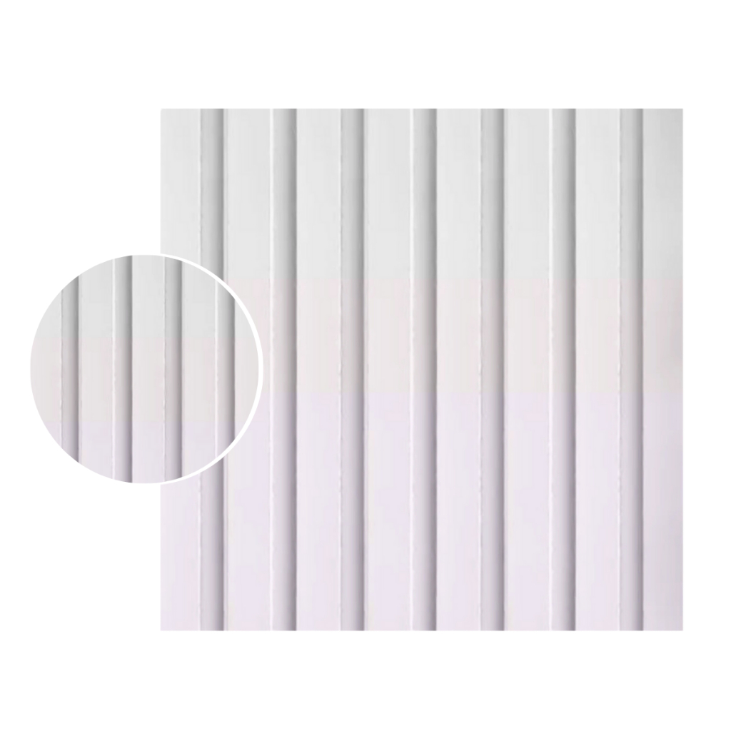 Revestimento Ripado Pvc Placa 3d Modelo Liso Premium 50x50cm | Shopee ...