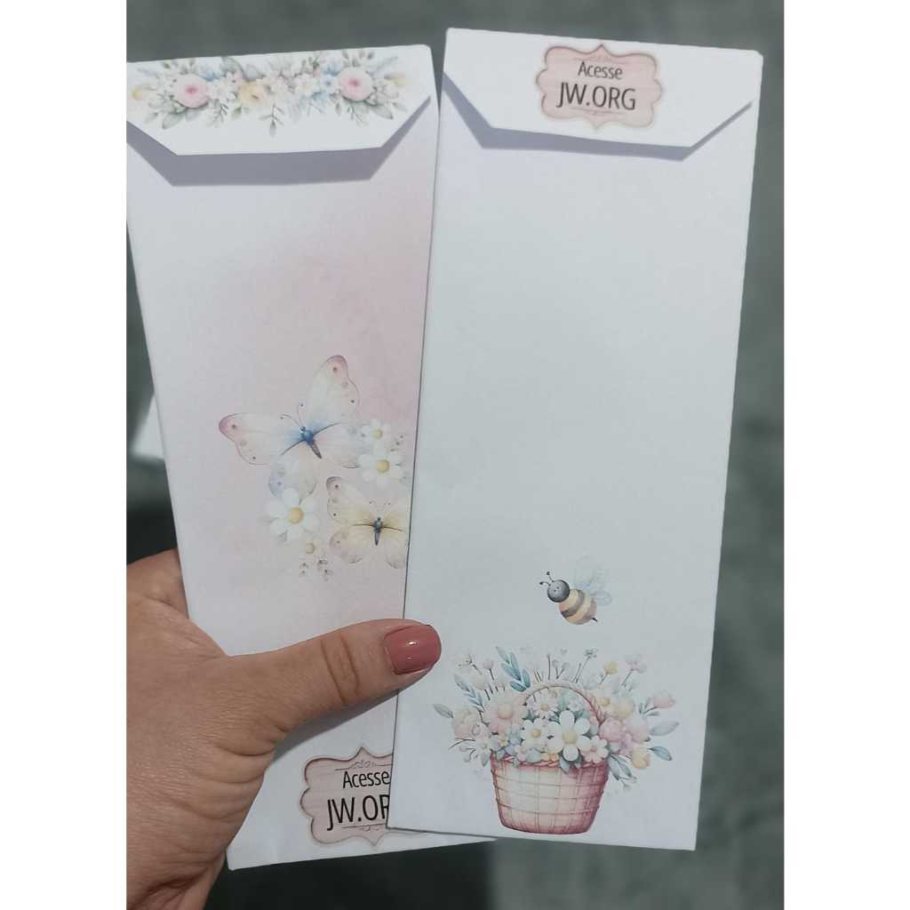 Kit de Envelopes pregação JW 40 unidades ou 100 unidades ( 5 estampas ...