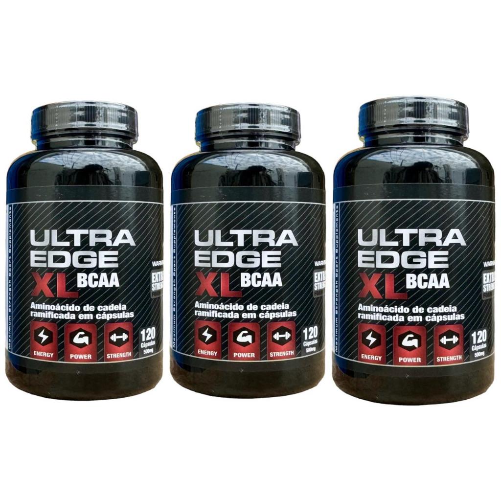 VIVA - Ultra Edge XL BCAA Aminoácido 120 cápsulas 500mg | Shopee Brasil