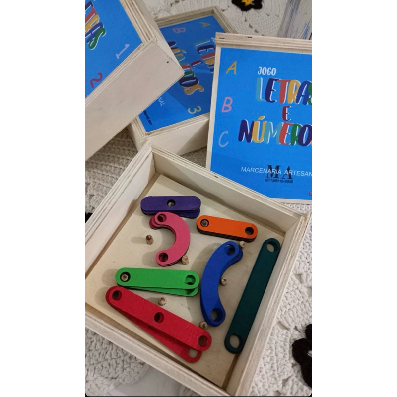 jogo Lestras e Numeros | Shopee Brasil