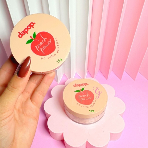 Pó Solto Ultrafino Peach Power Pêssego - Dapop | Shopee Brasil