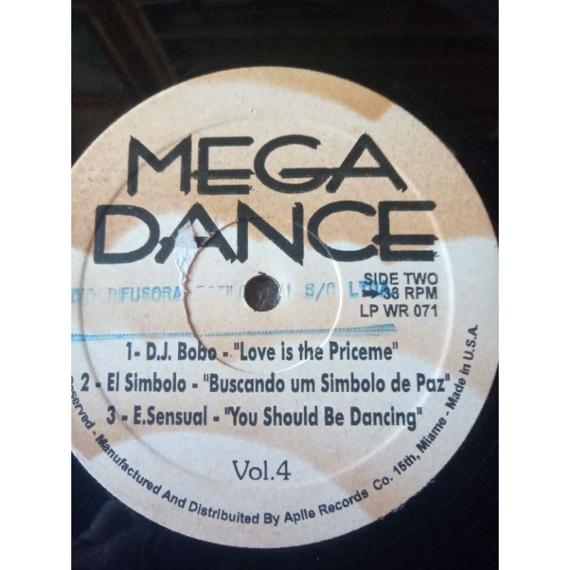 LP Dance Mega Dance vol 4 ----- DJ BOBO | Shopee Brasil