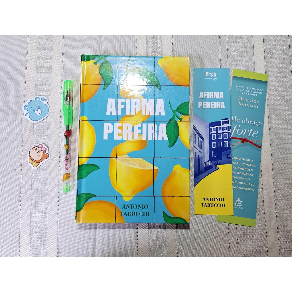 Kit livro Afirma Pereira TAG Curadoria - Antonio Tabucchi (CAPA DURA ...