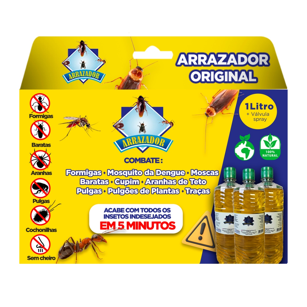 Exterminar Formiga Arrazador Natural 1 Litro e 1 Spray para Borrifar | Shopee Brasil
