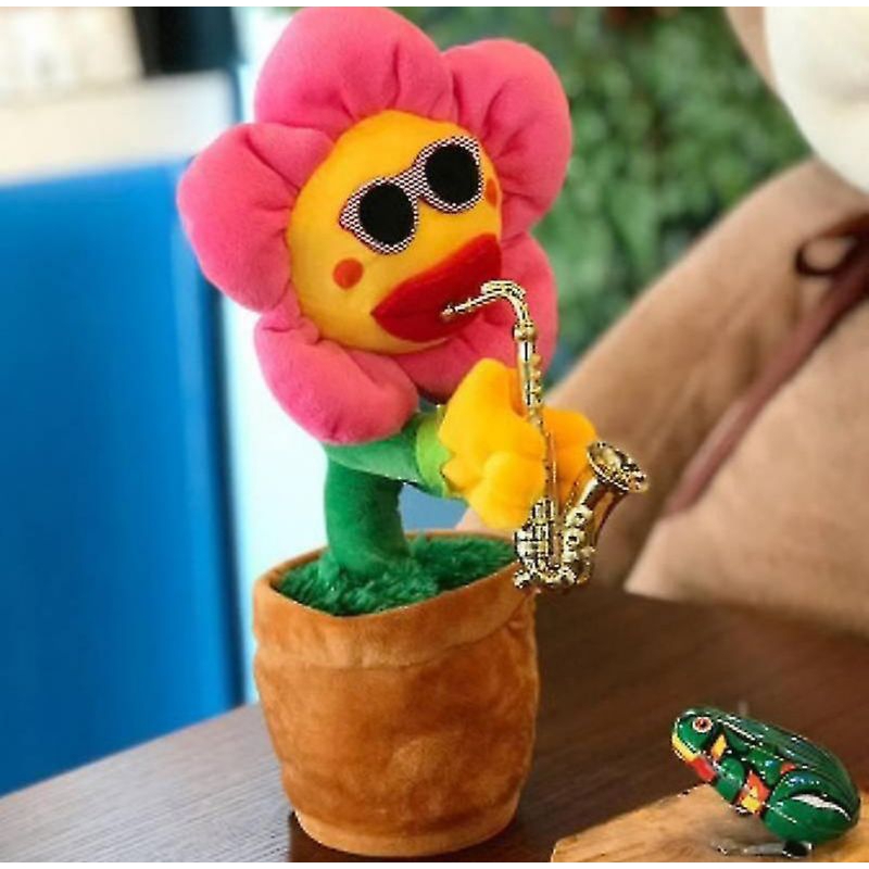 Girassol musical repete o que fala com saxofone brinquedo infantil ...