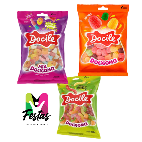 Kit bala de goma Docile jujuba sortidas para salada de balas com 1 ...