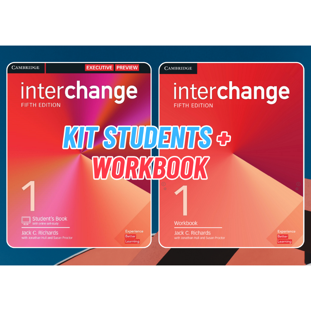 Interchange 1 5th Student's book + Workbook | Shopee Brasil