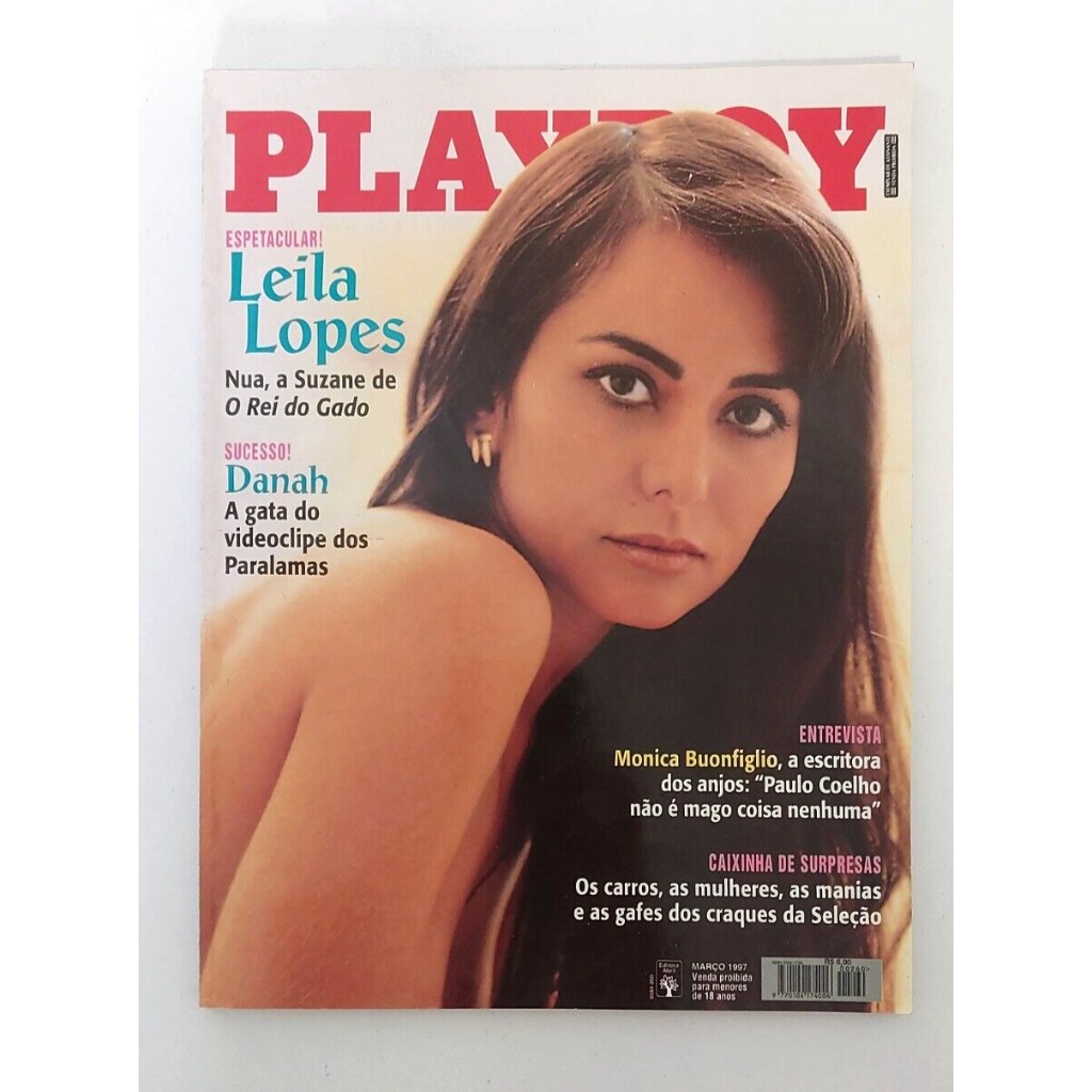 Revista Playboy Leila Lopes atriz Rei do Gado 1997 n. 260 | Shopee Brasil